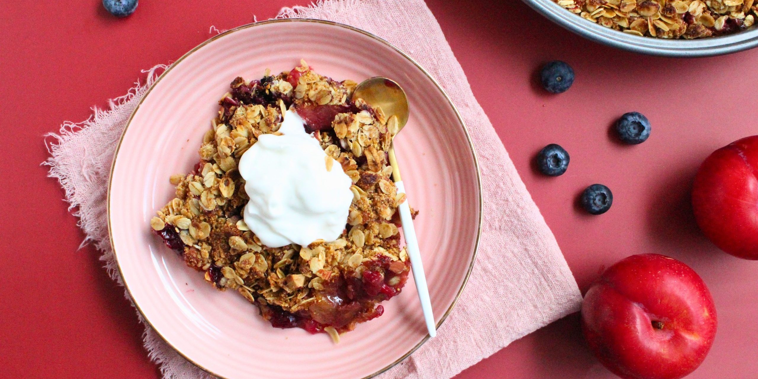 Plum & Blueberry Crisp - My Diabetes Care Community