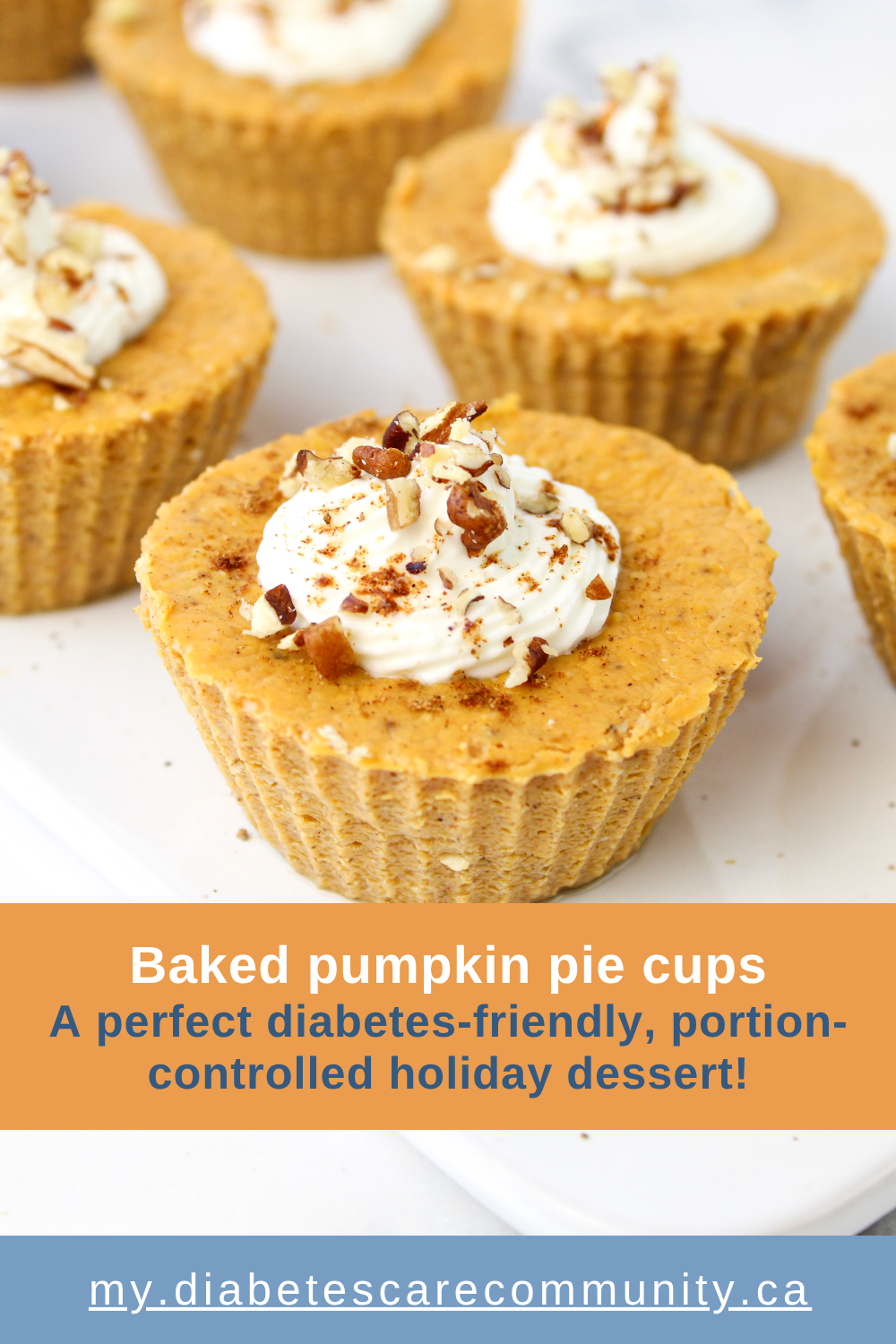Baked Pumpkin Pie Cups - My Diabetes Care Community
